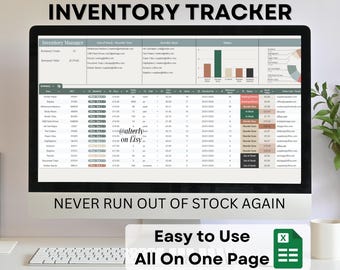 Supply Tracker & Order Log Template | Small Business Inventory ...