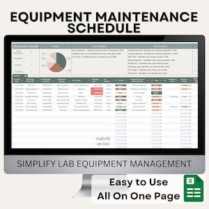 Lab Equipment Maintenance & Calibration Schedule | Google Sheets ...