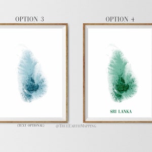 Sri Lanka Relief Map Print / Poster 3D Effect Topography - Etsy UK