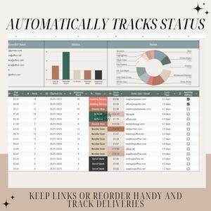 Supply Tracker & Order Log Template | Small Business Inventory ...