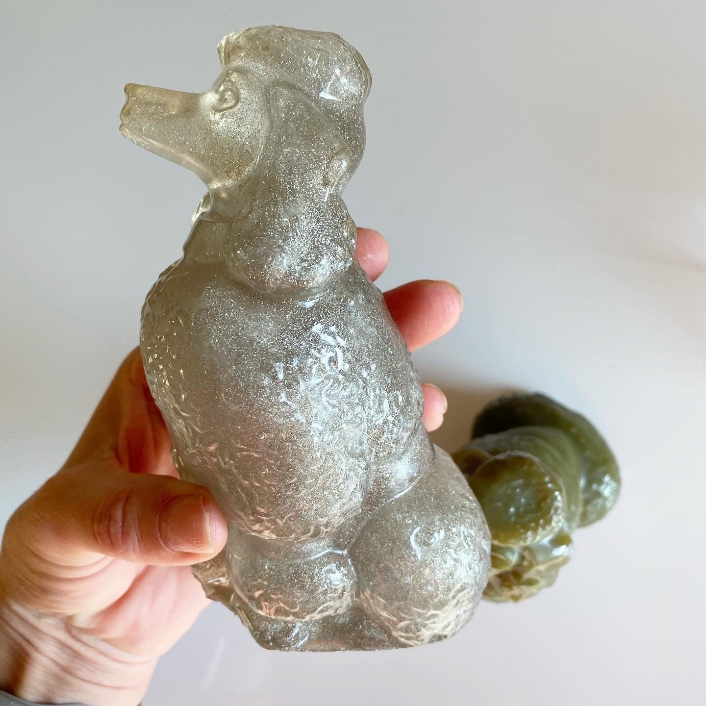 Mid century dog collie poodle lucite shell sculptures mutt | Etsy