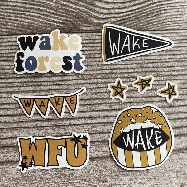 Wake Forest Sticker - Etsy