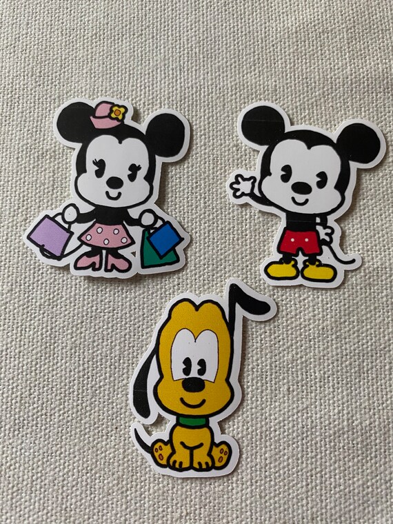 Mickey and Minnie Stickers - Etsy