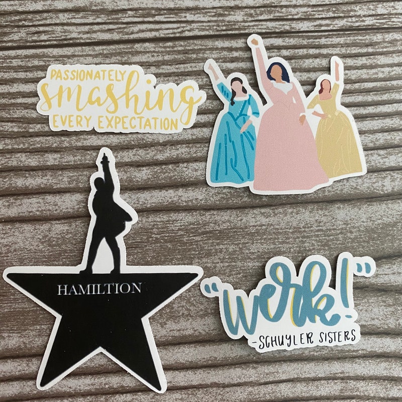 Hamilton Stickers - Etsy UK