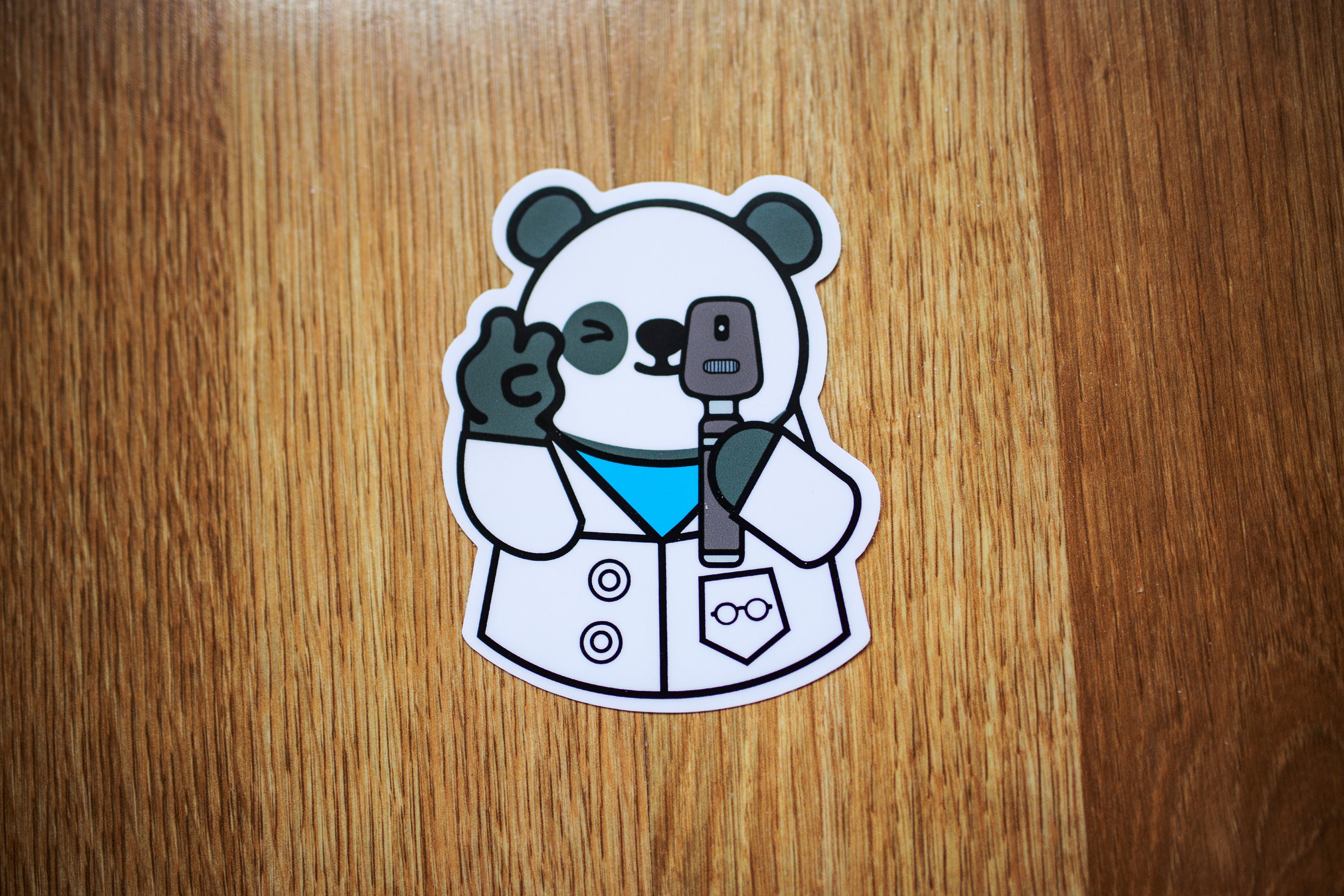 Animal Eye Doctor Sticker dr. Panda Dr. Shiba Inu Dr. - Etsy Canada