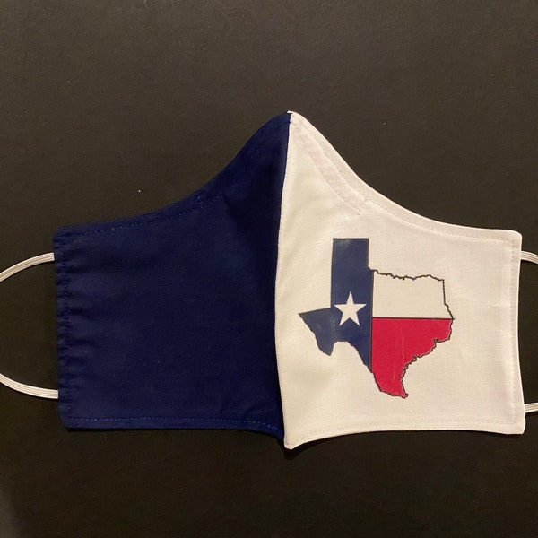 Texas Flag Mask - Etsy
