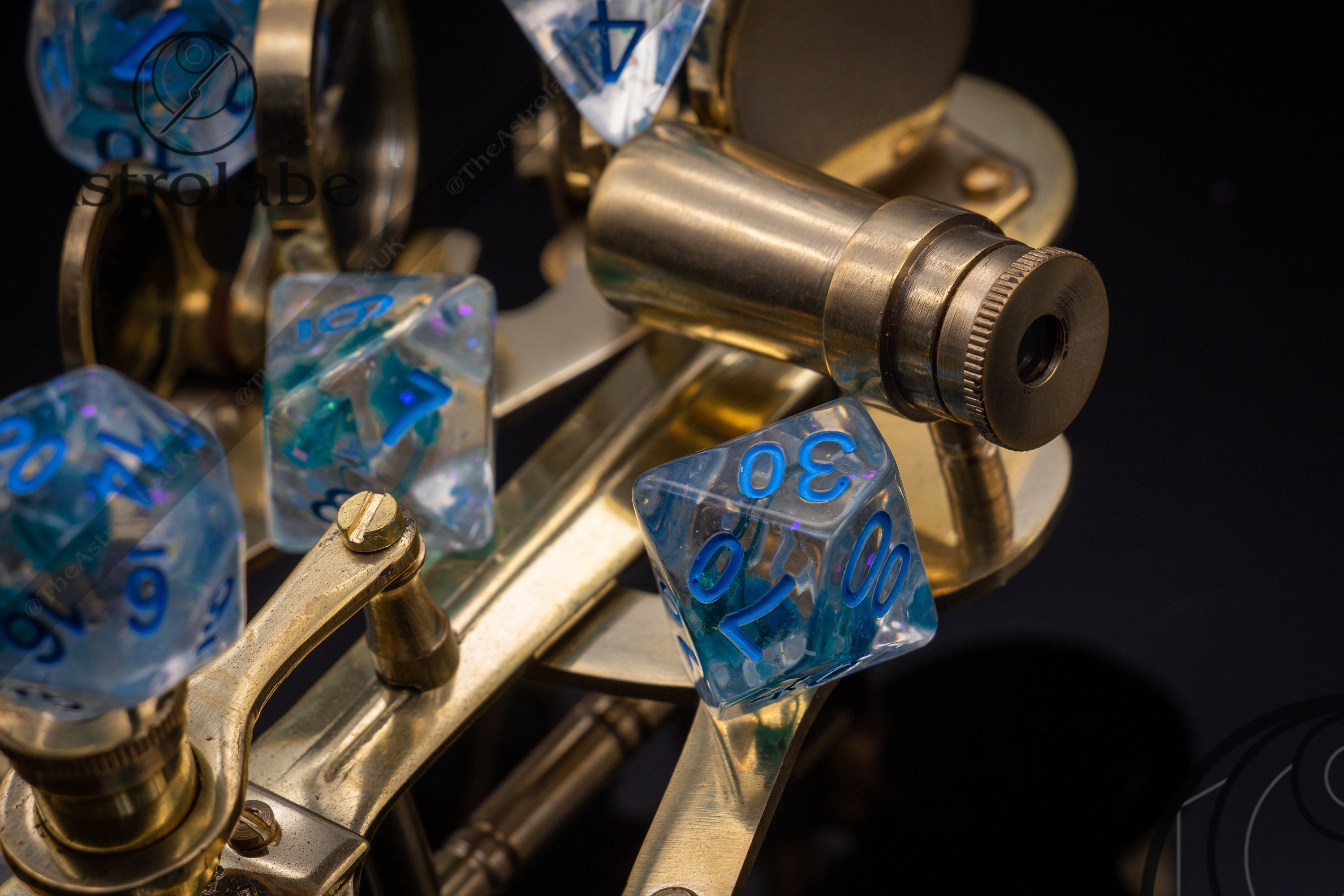 Druidcraft Flower Bluebell DnD dice set gift perfect for | Etsy