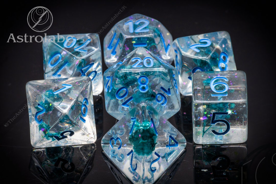 Druidcraft Flower Bluebell Dnd Dice Set Perfect Christmas Gift for Fans ...