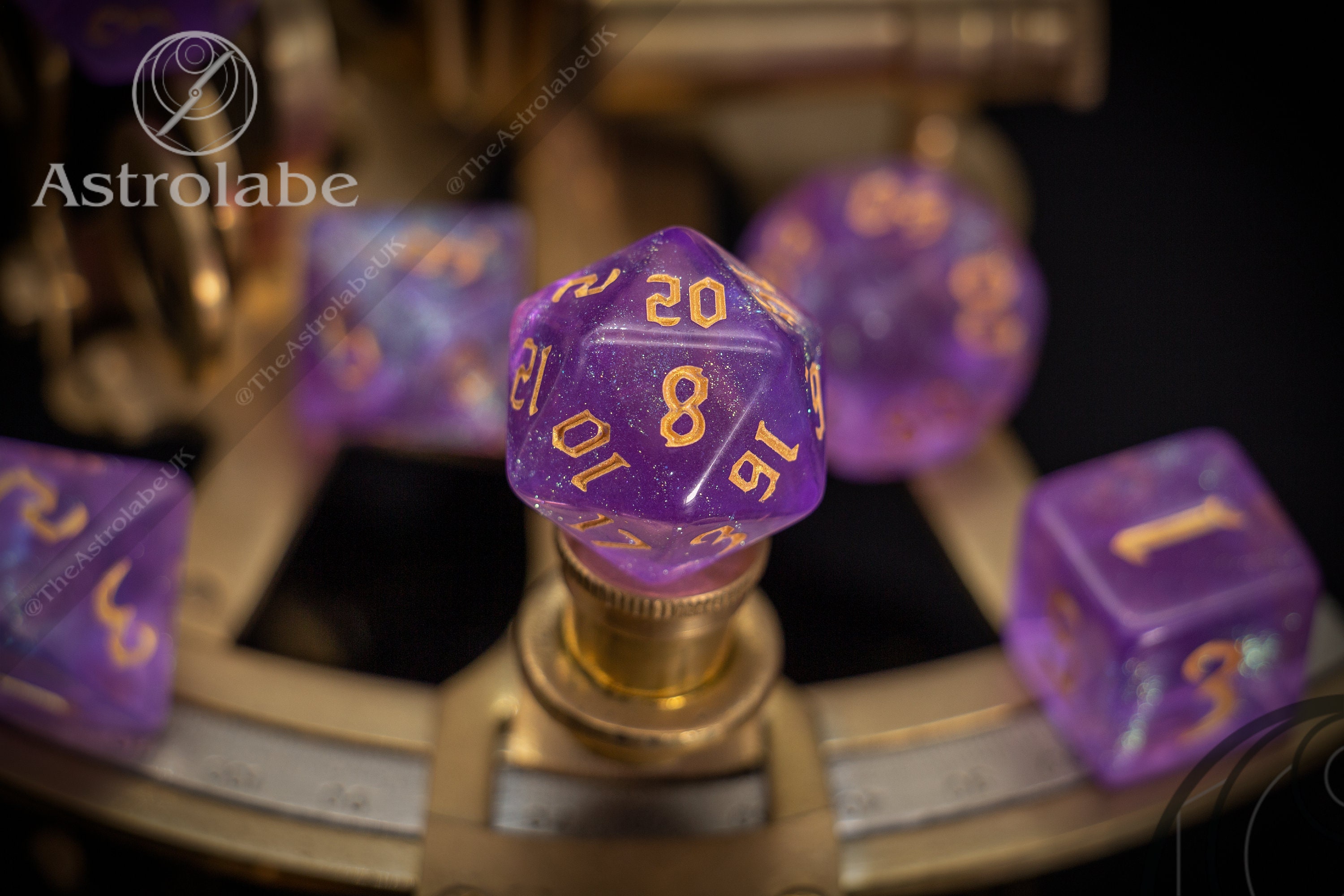 Arcane Lock Dnd Glitter Dice Set Perfect Christmas Gift for | Etsy