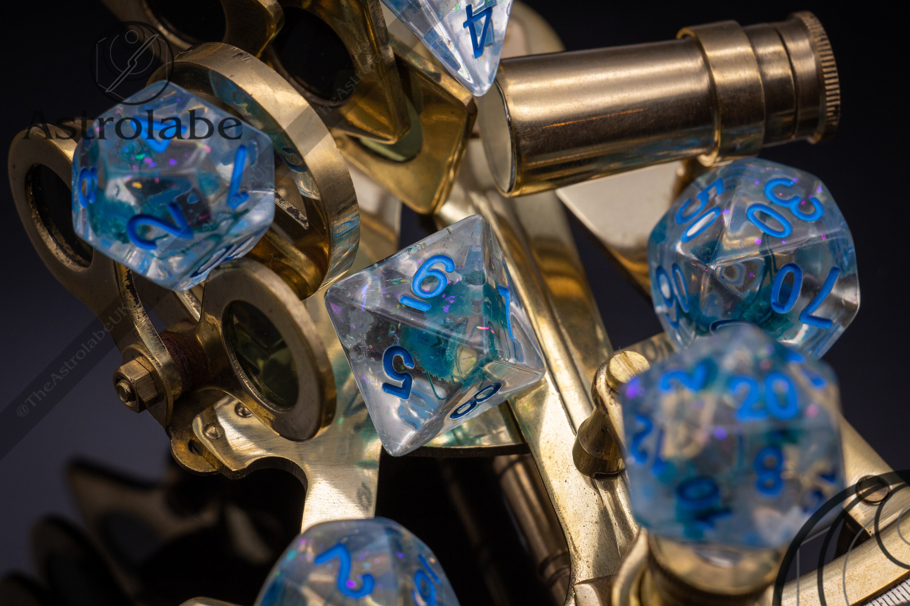 Druidcraft Flower Bluebell DnD dice set gift perfect for | Etsy