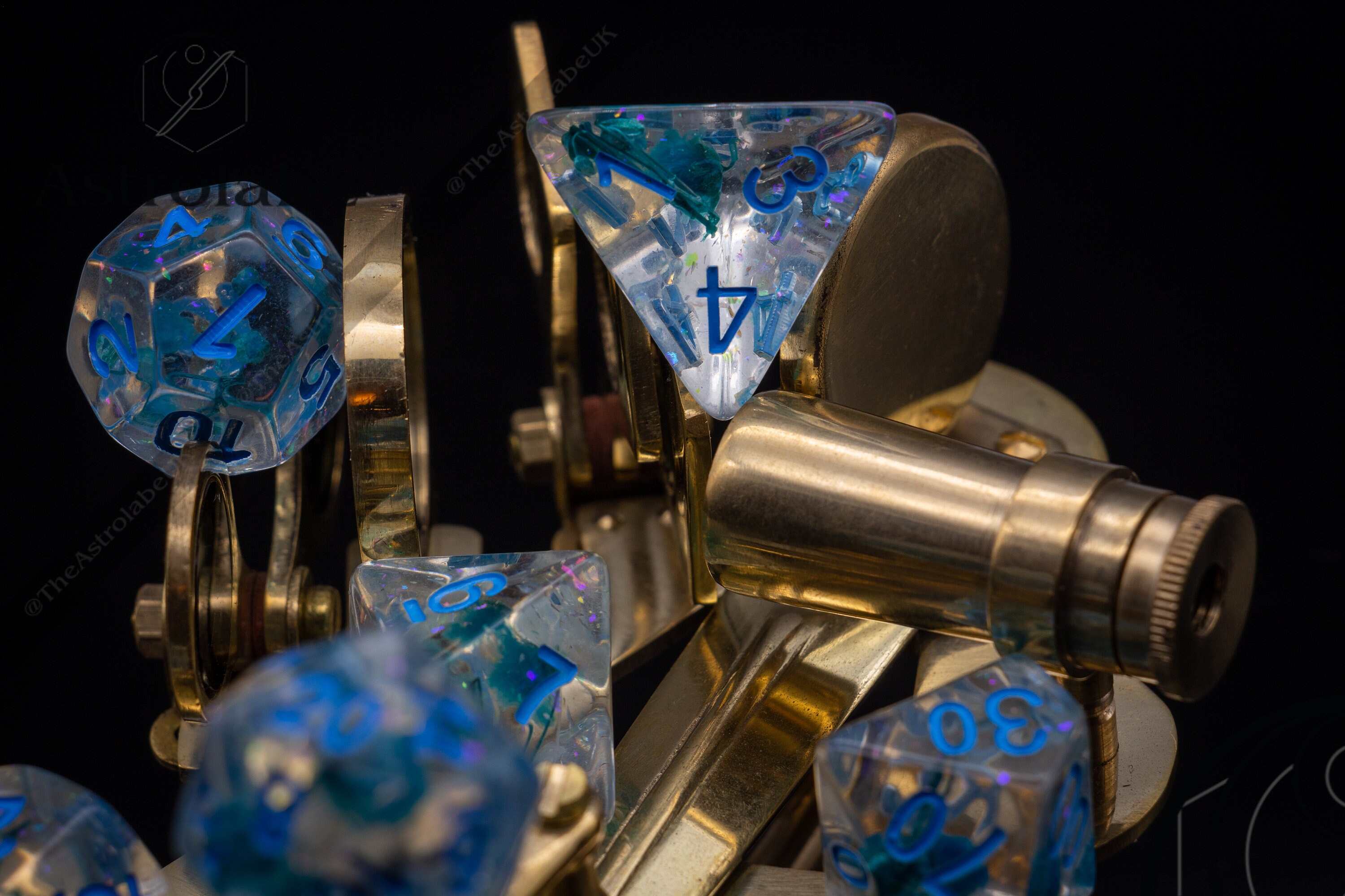 Druidcraft Flower Bluebell DnD dice set gift perfect for | Etsy