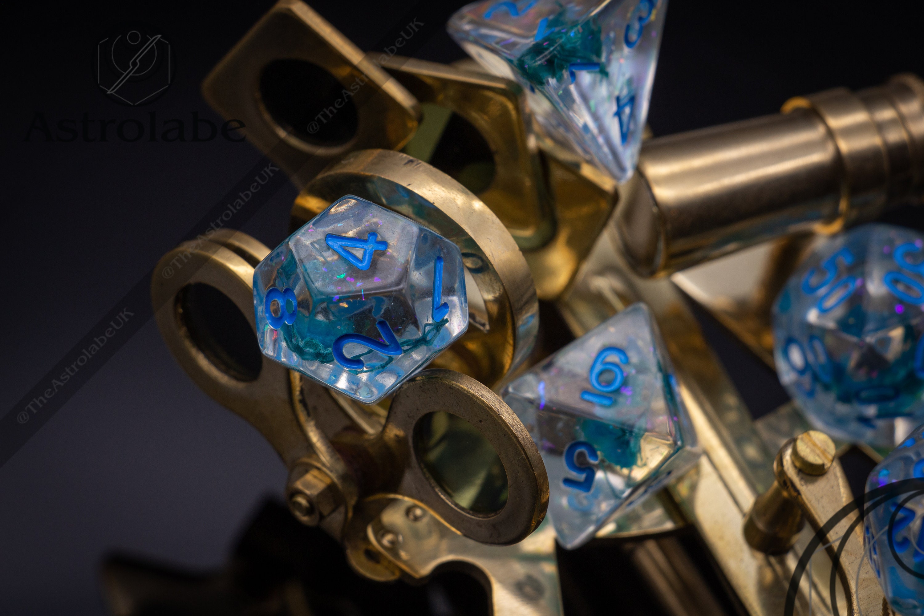 Druidcraft Flower Bluebell DnD dice set gift perfect for | Etsy