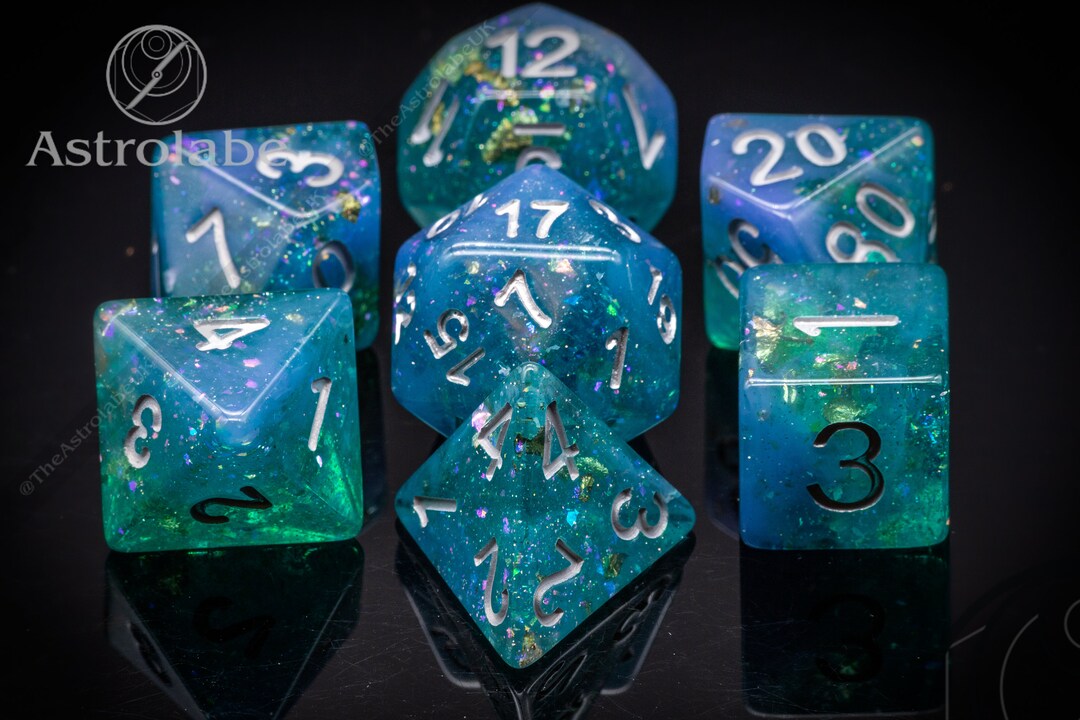 Starstruck Indigo Dnd Dice Set Perfect Gift for Fans of Dungeons and ...