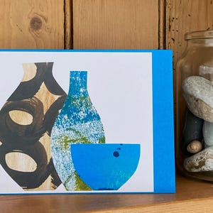 Pottery Art Card: Contemporary Ceramics Collage Print - Etsy