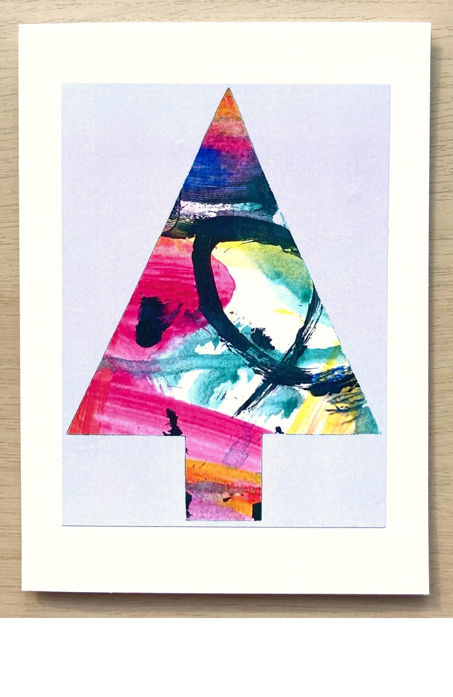 Contemporary Christmas Tree Card, Funky Season's Greetings From ...