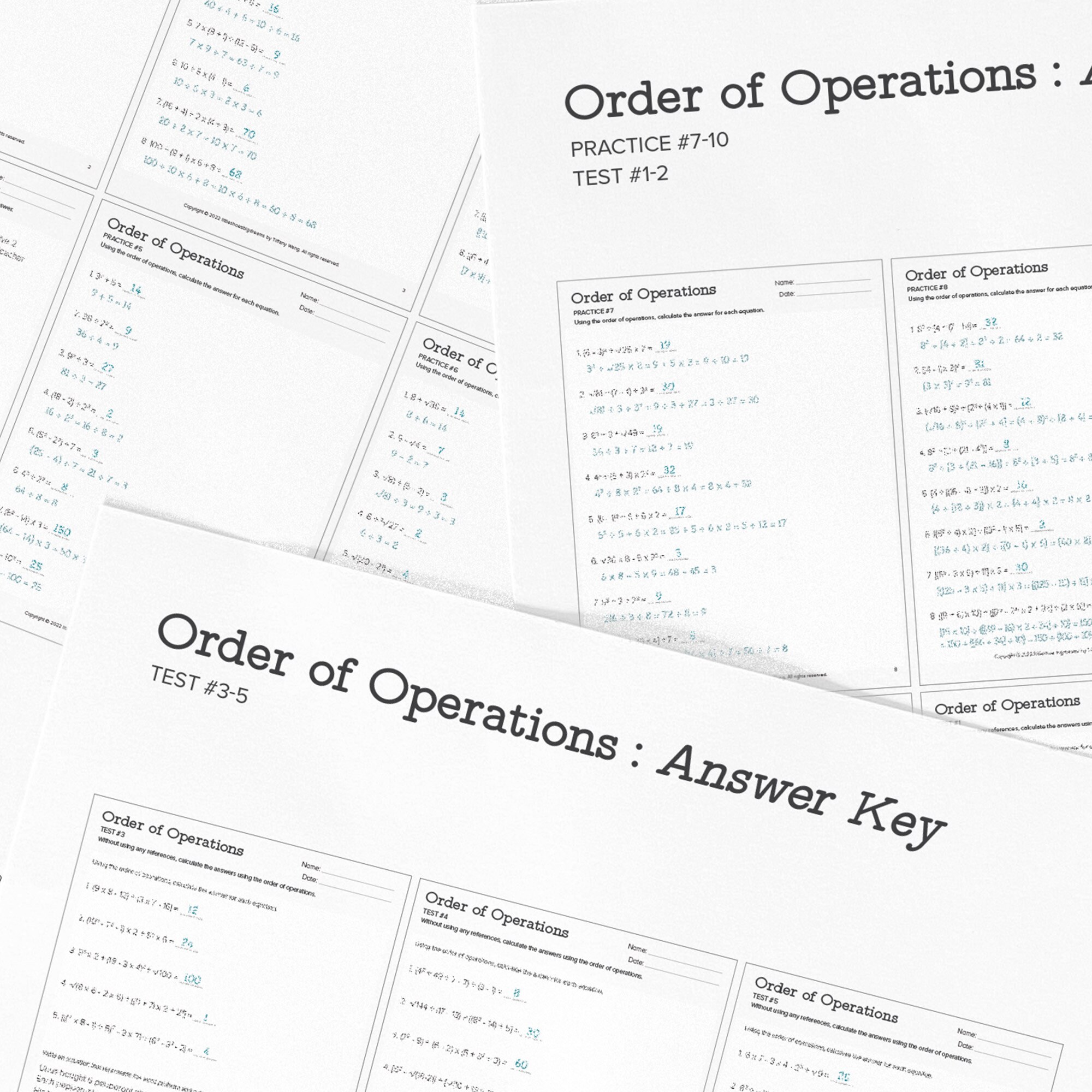 Order Of Operations Practice Worksheets And Tests For 4th Etsy order-of-operations-practice-worksheets-and-tests-for-4th-etsy