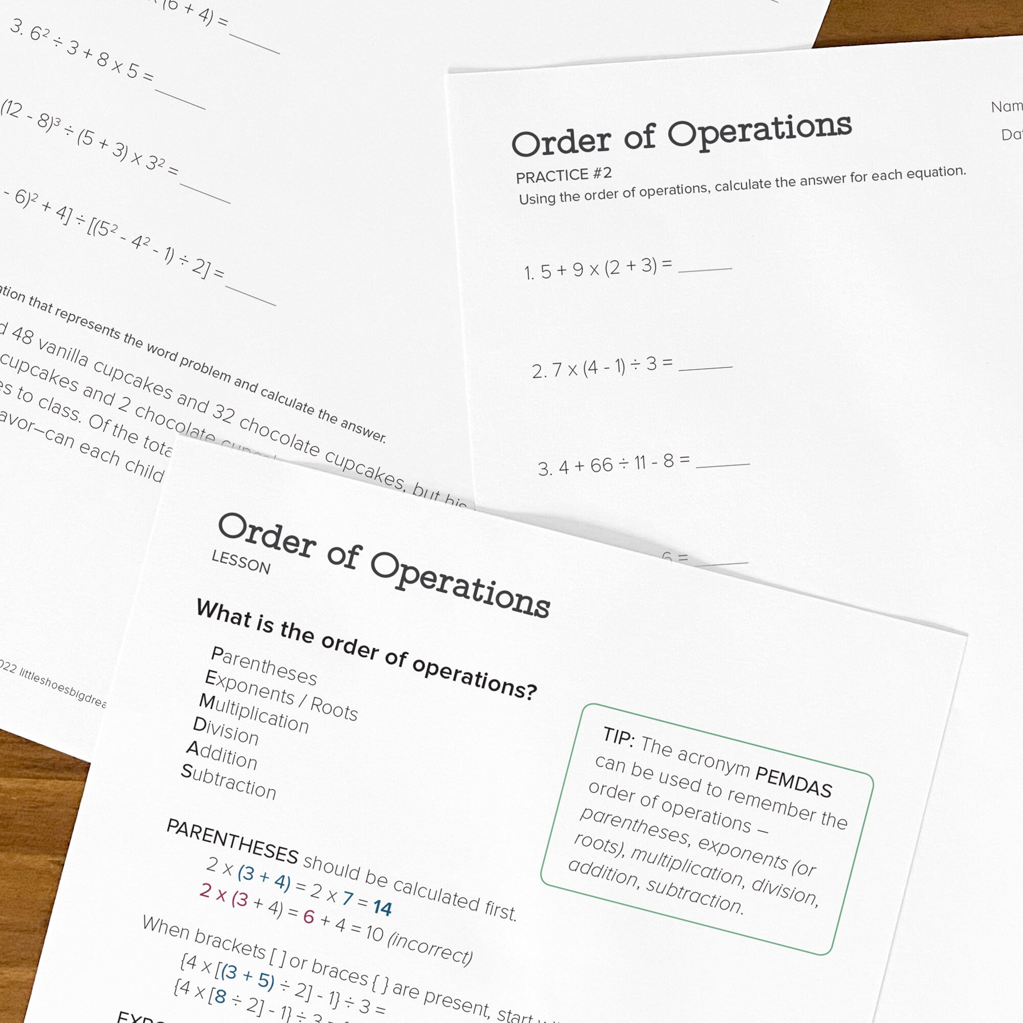 order-of-operations-practice-worksheets-and-tests-for-4th-etsy