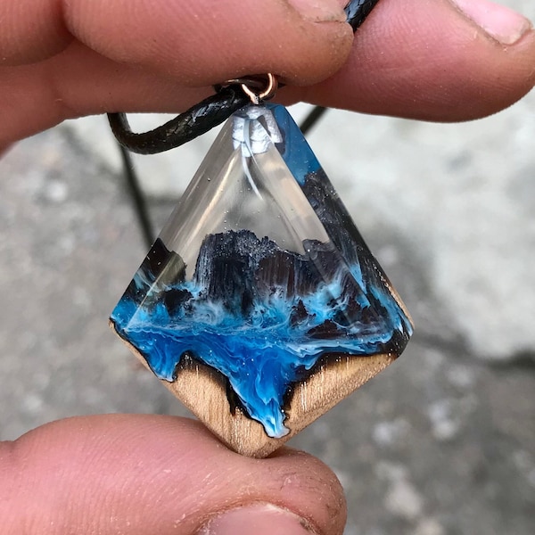 Resin Pendant - Etsy