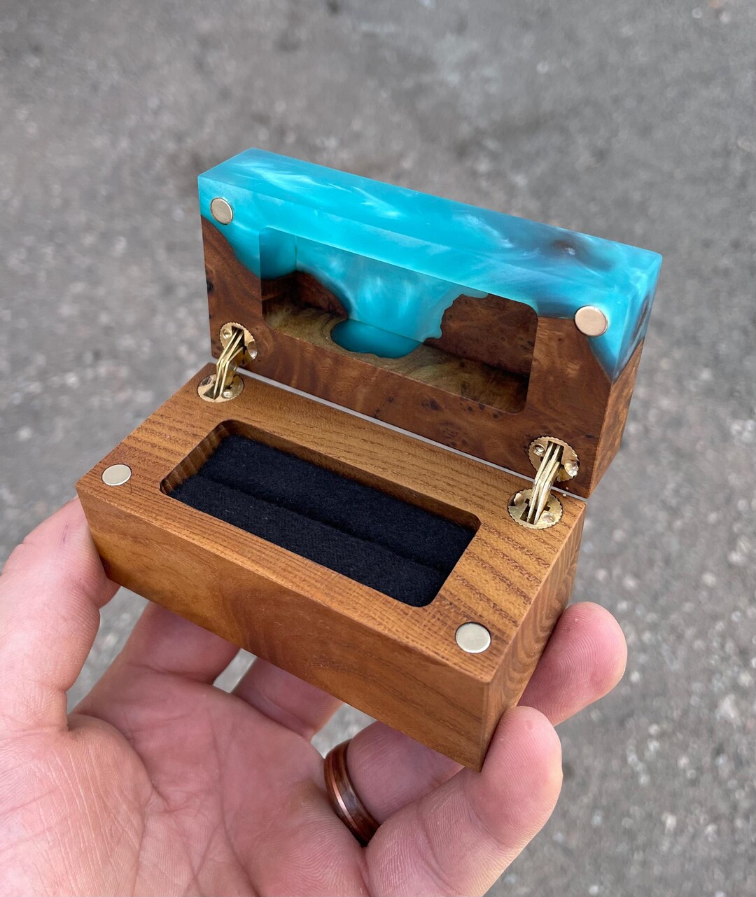 Luxury Ring Box as Wedding Details. Unique Wedding Ring Box for ...