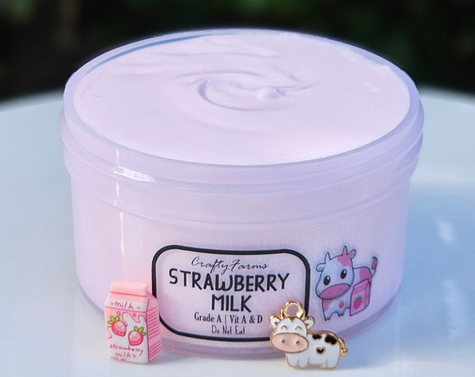 White Slime, Cute Slime, Daughter Gift, Stress Relief Slime, Fluffy ...