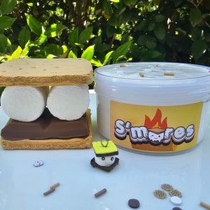 S'mores, DIY Slime Kit, DIY Clay Kit, Thick and Glossy, Butter Slime ...