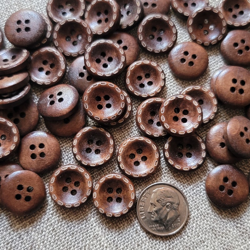 Brown Buttons - Etsy