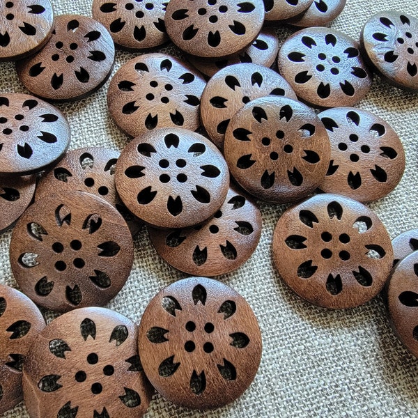 Wood Buttons - Etsy