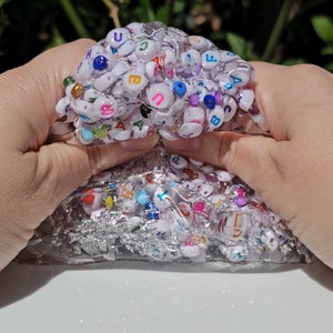 Friendship Bracelet, Beaded Slime, Clear Slime, Gifts for Kids, - Etsy