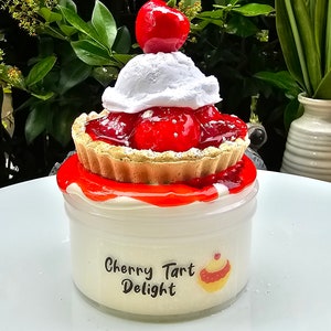 Cherry Tart, DIY Slime Kit, Thick Glossy Slime, Clay Slime, Cherry ...