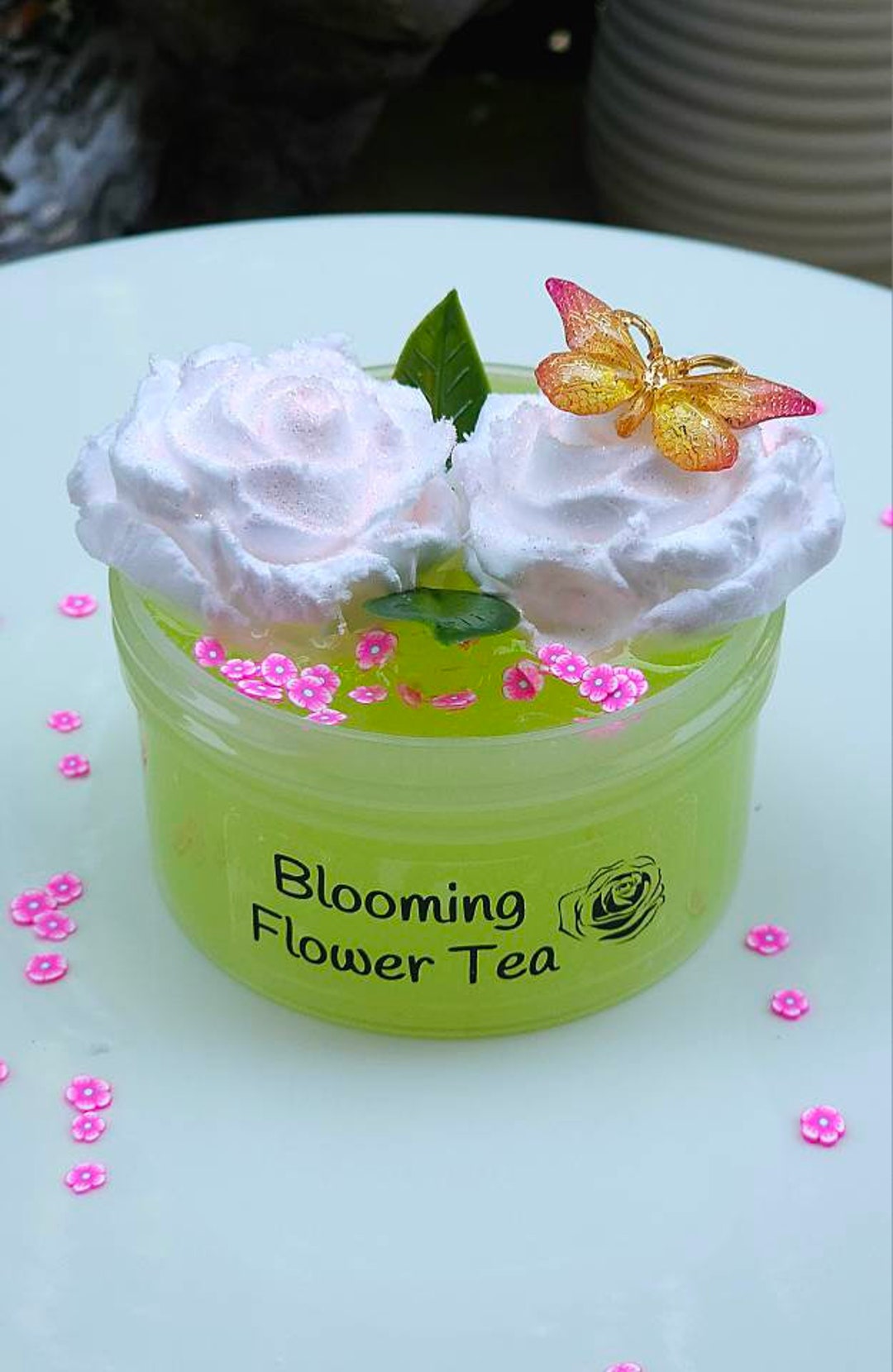 Blooming Flower, 10oz DIY Jelly Slime, Jelly Clay Slime. - Etsy