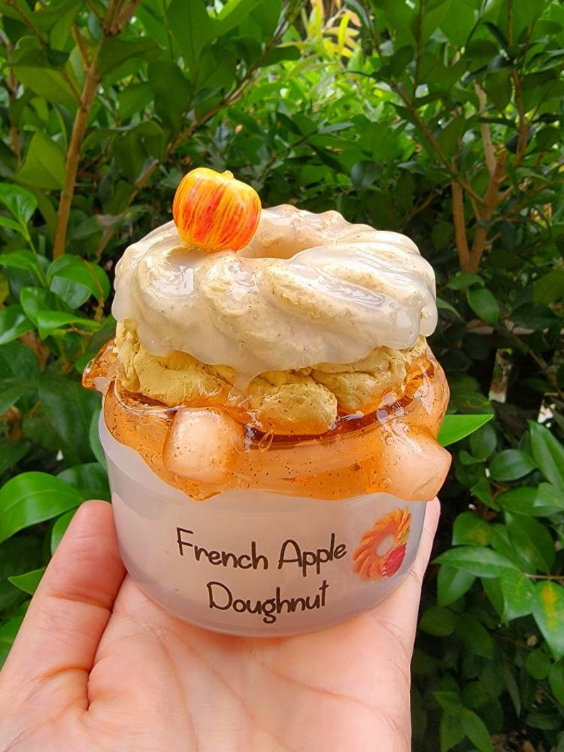 Apple Doughnut DIY Slime Snow Butter Slime Apple Slime - Etsy