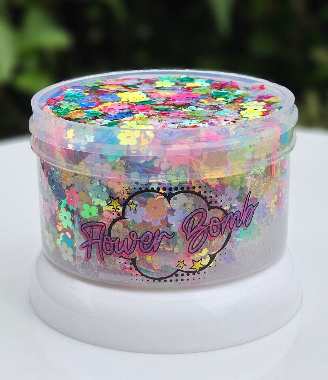 Flower Bomb, Sequin Bomb, Clear Slime, Crunchy Slime, Gifts for Kids - Etsy