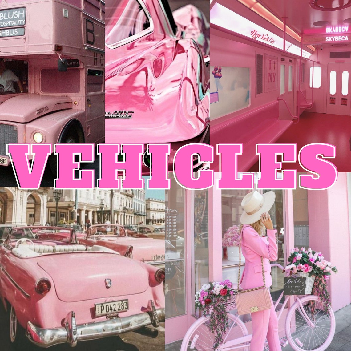 LIGHT PINK COLLAGE Aesthetic Wall Collage Kit Teen Bedroom - Etsy