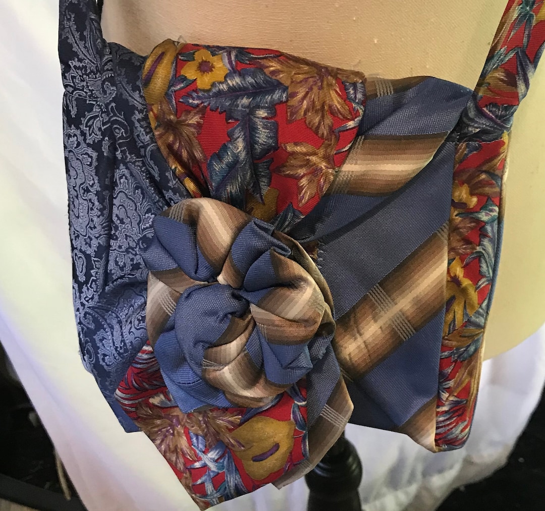 Crossbody Purse Pattern Made From Three Men’s Ties Instant Download - Etsy