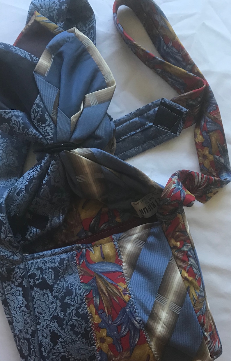 Crossbody Purse Pattern Made From Three Men’s Ties Instant Download - Etsy