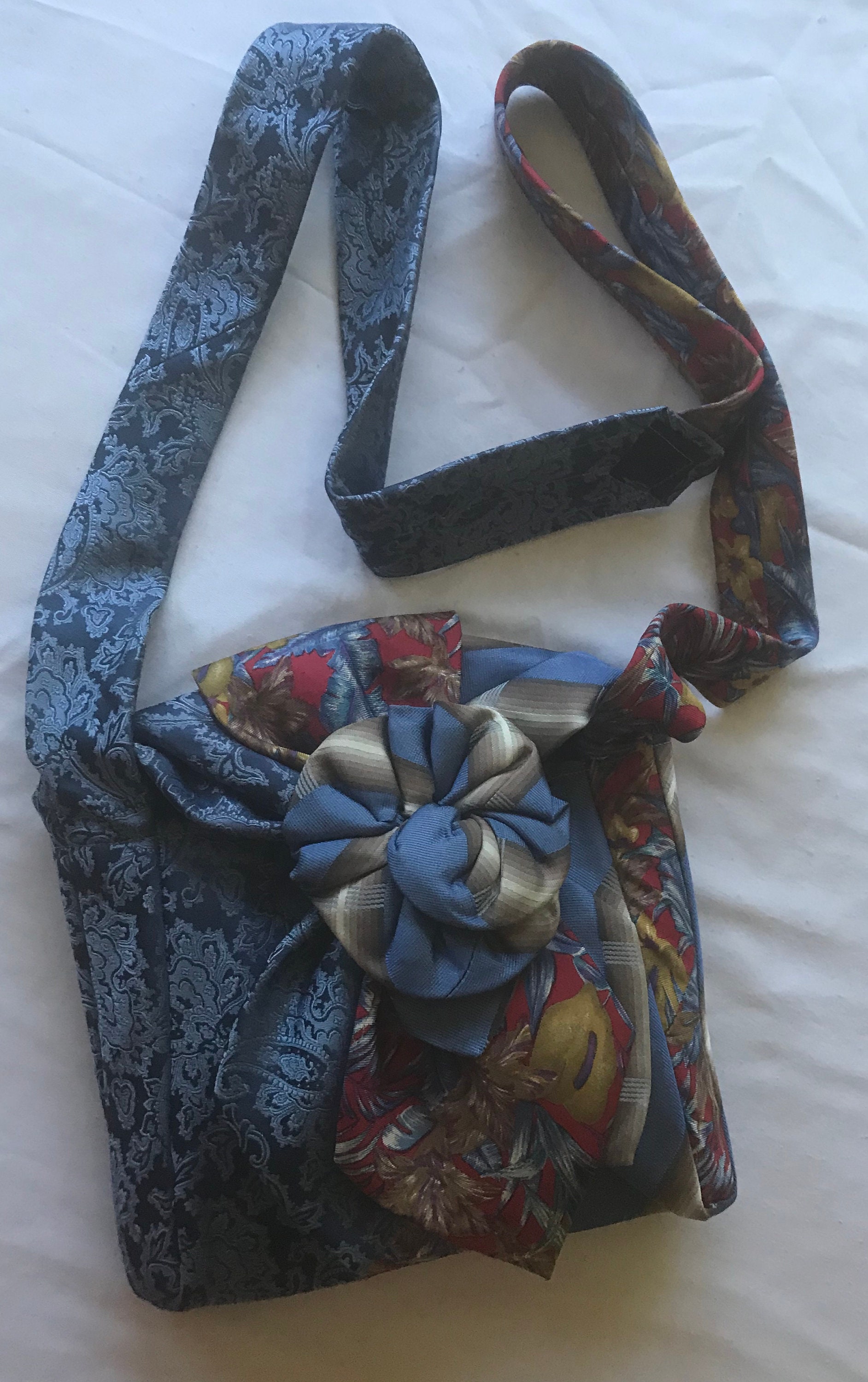 Crossbody Purse Pattern Made From Three Men’s Ties Instant Download - Etsy