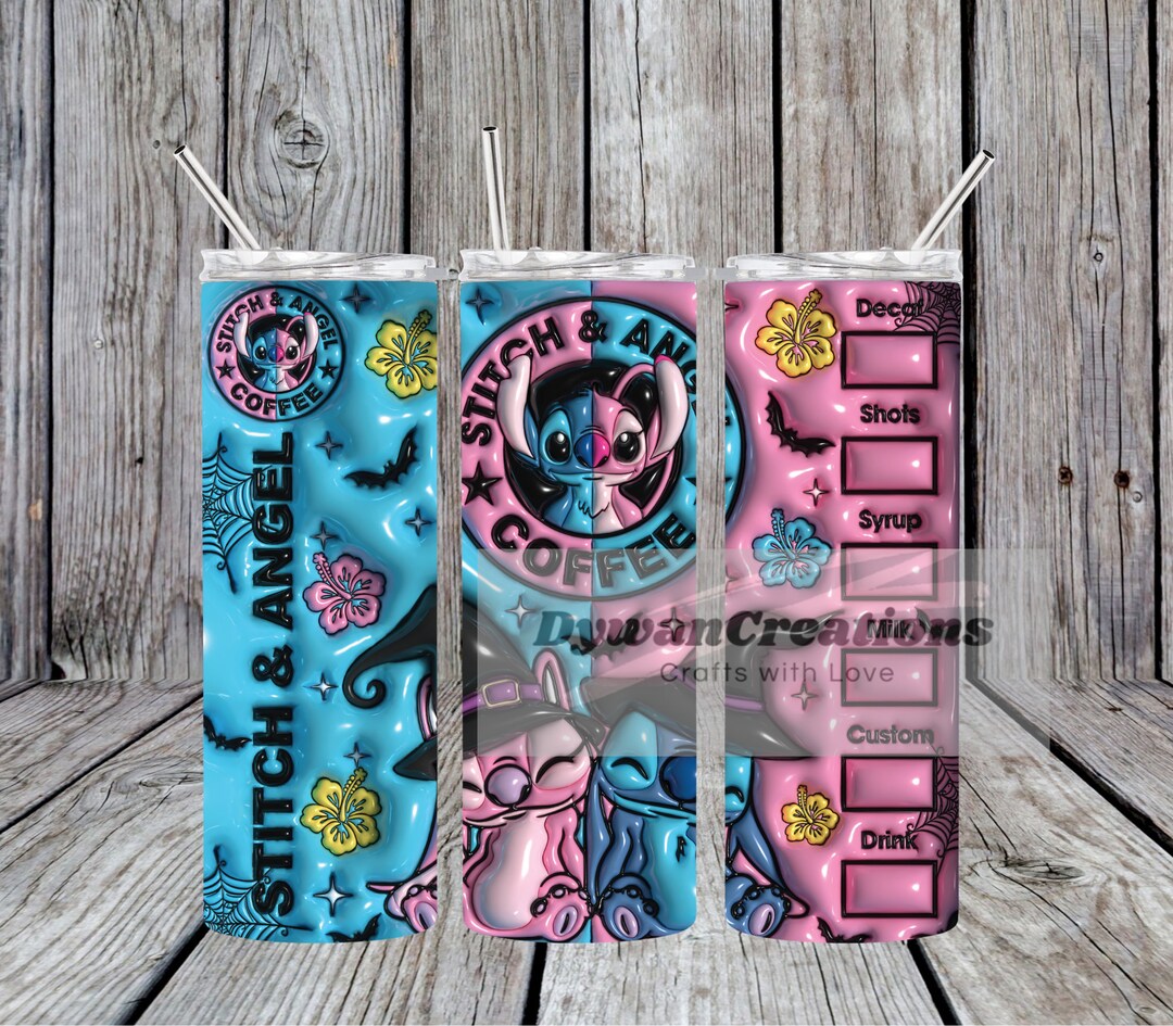 Pink and Blue Monsters 20oz Skinny Tumbler - Etsy