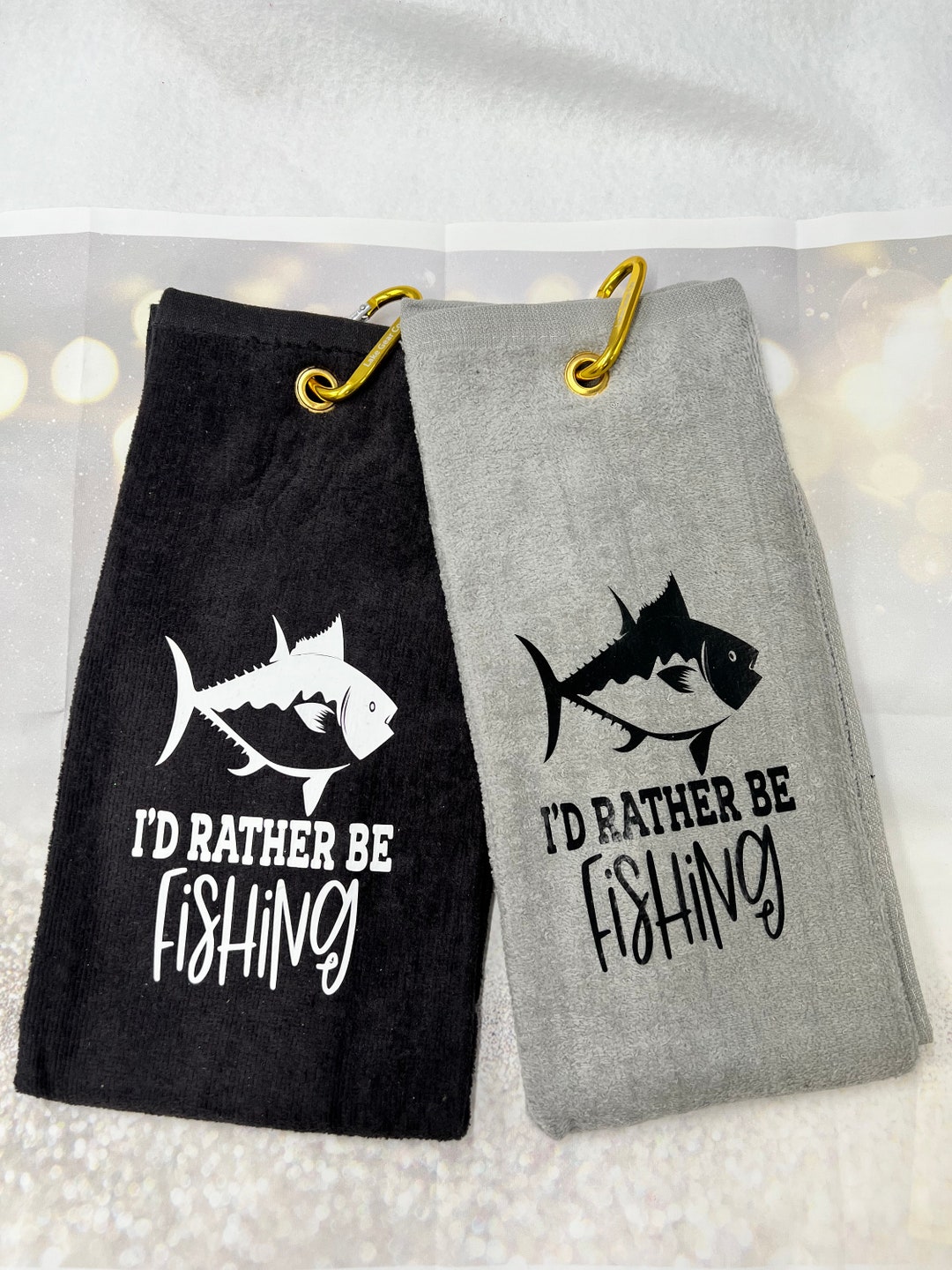 Unique Fishing Towel, Boat Towel With Clip, Fisherman Gift - Etsy