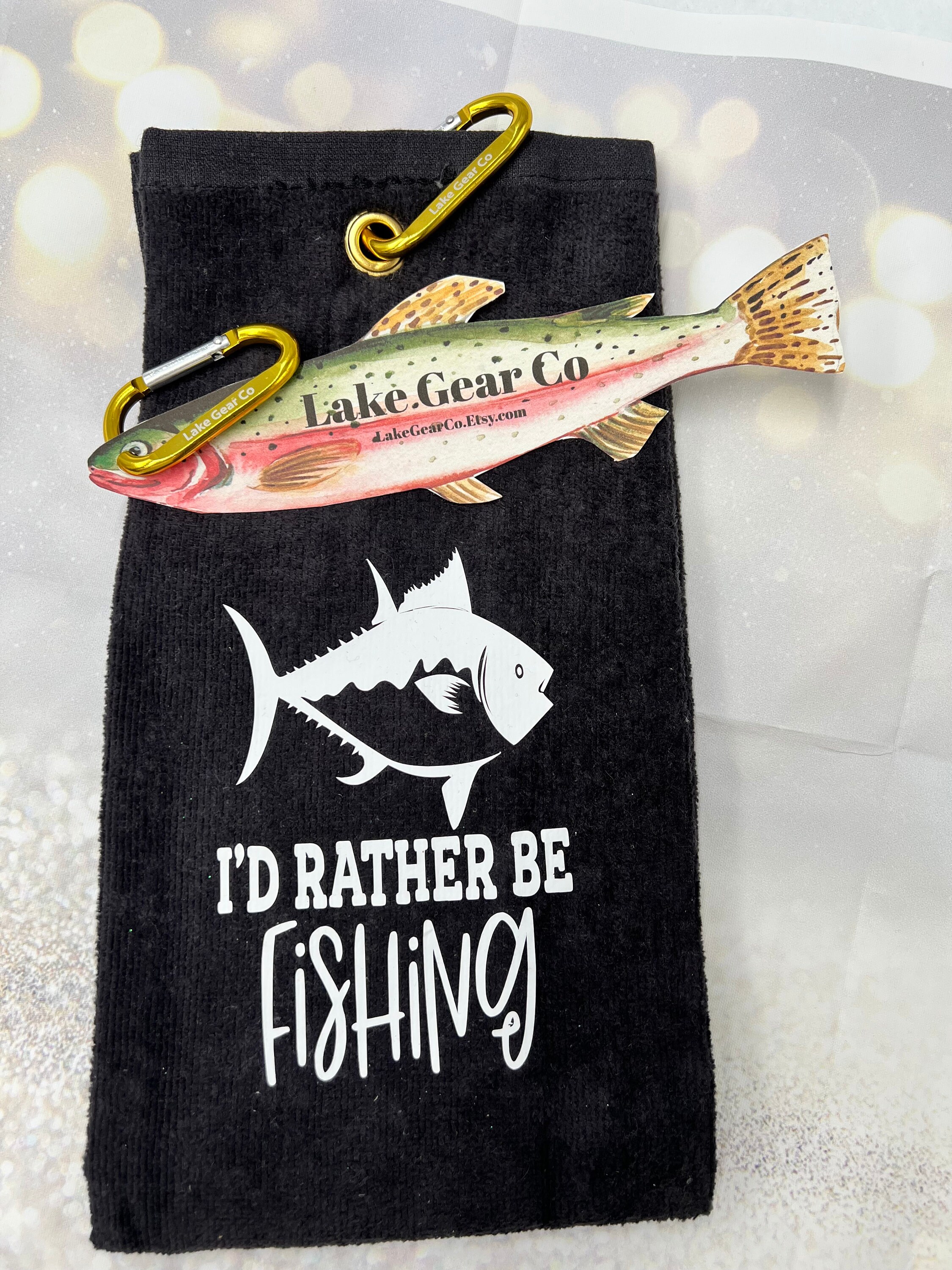 Unique Fishing Towel, Boat Towel With Clip, Fisherman Gift - Etsy