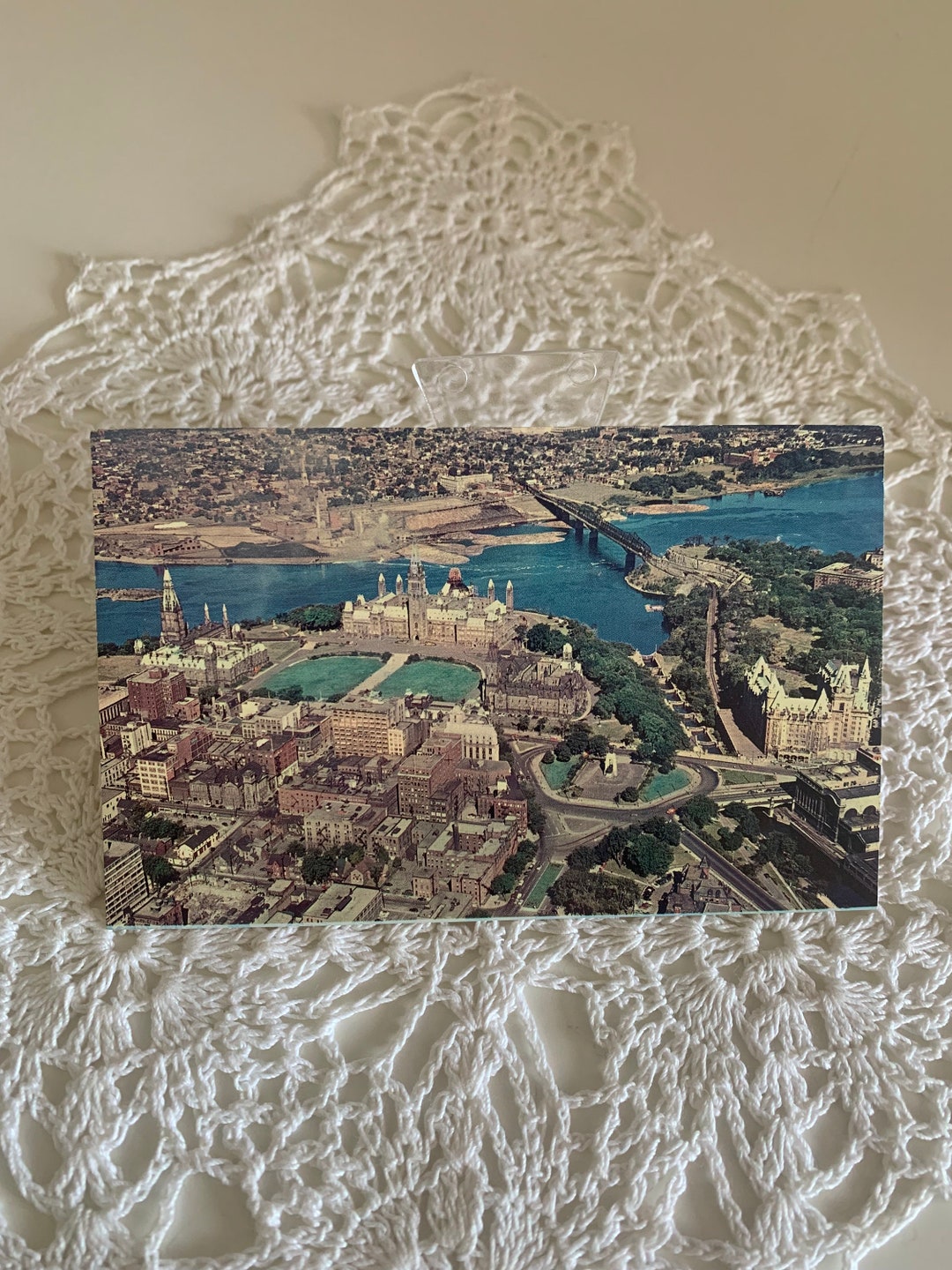 Vintage Parliament Hill/downtown Postcard/ Ottawa Rideau River Postcard ...