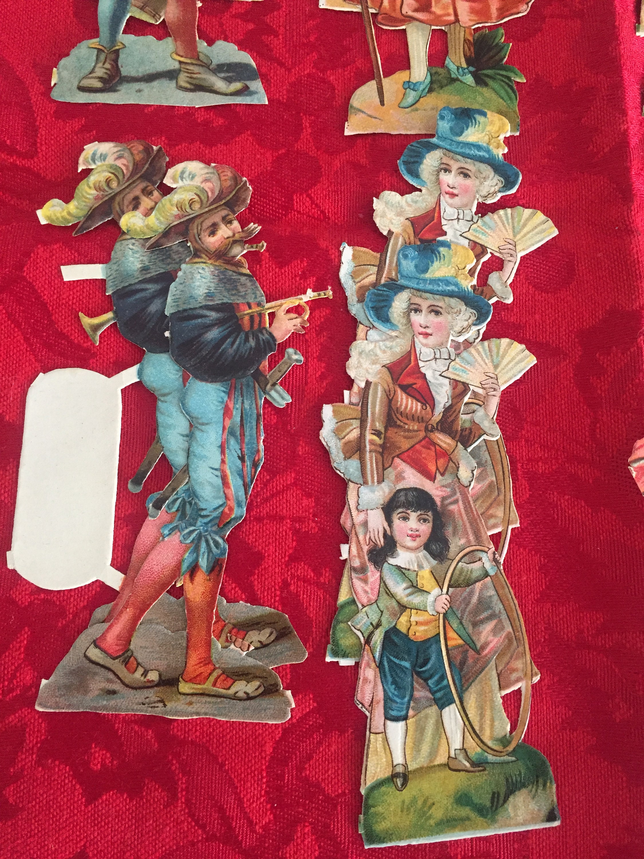 Vintage Paper Cut Out People/ Scrapbooking People Cut Outs/people Paper ...