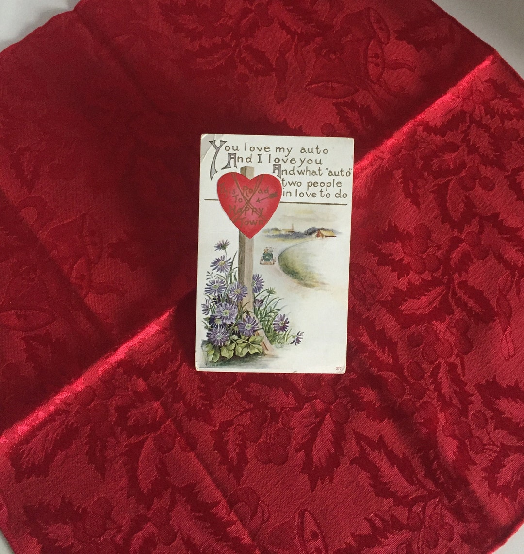 Vintage Embossed Love Postcard: Romantic Ephemera - Etsy Canada
