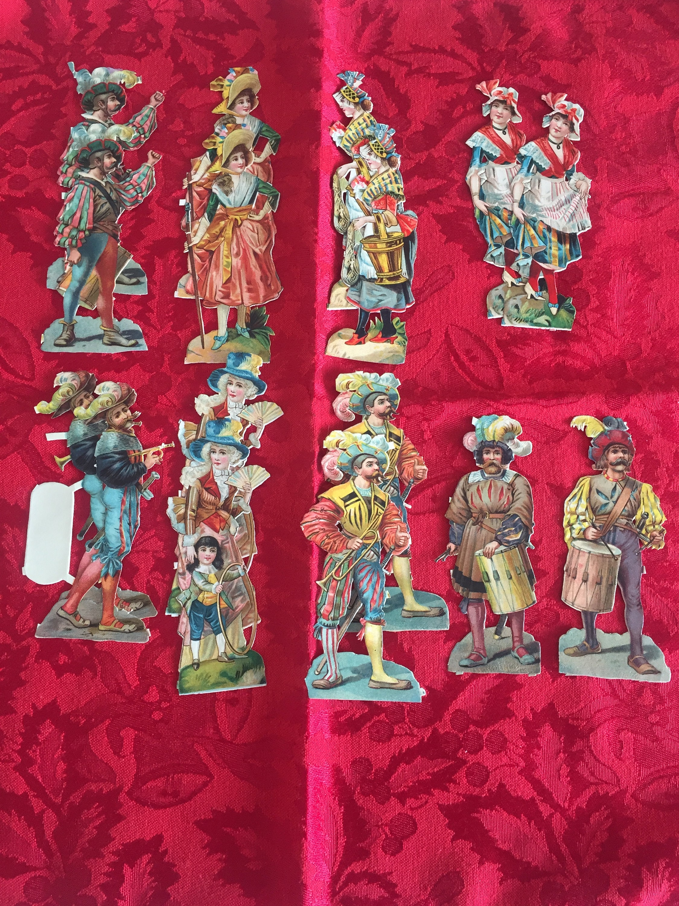 Vintage Paper Cut Out People/ Scrapbooking People Cut Outs/people Paper ...