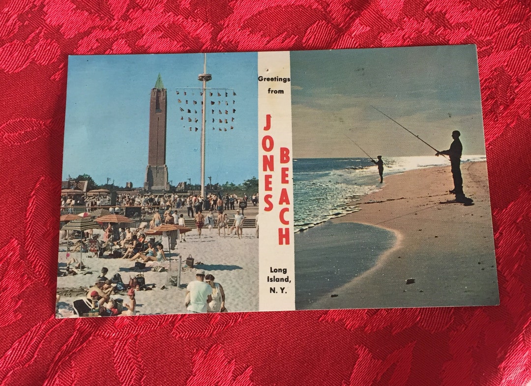 Vintage Split Beach Long Island Postcard/jones Beach Long Island/color ...