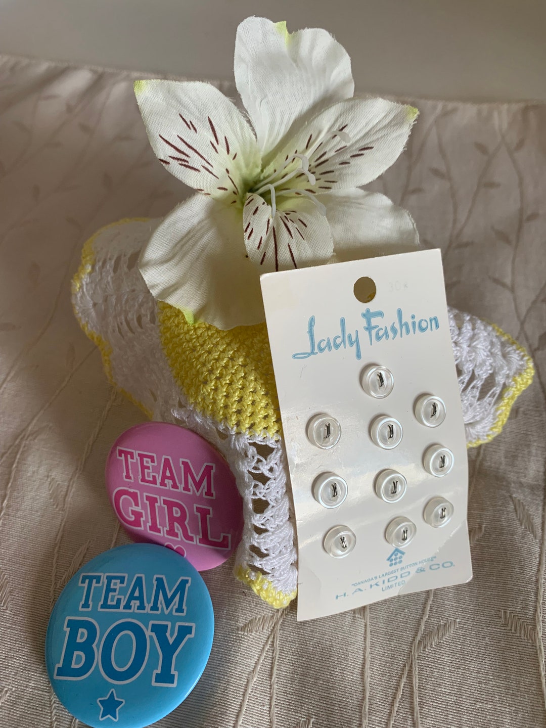 Tiny Round Baby White Plastic Sewing Buttons / Sewing Supply / Small ...