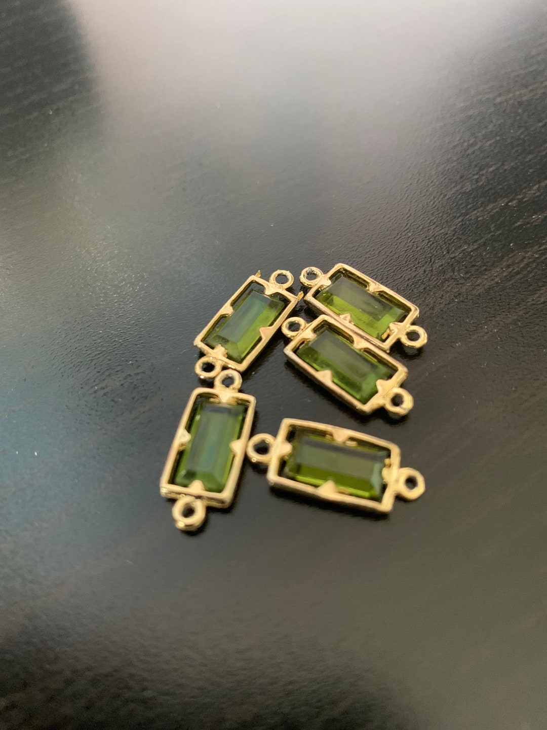 Loose Rectangle Bezel Charm Supply /arts & Crafting Supply /jewelry ...