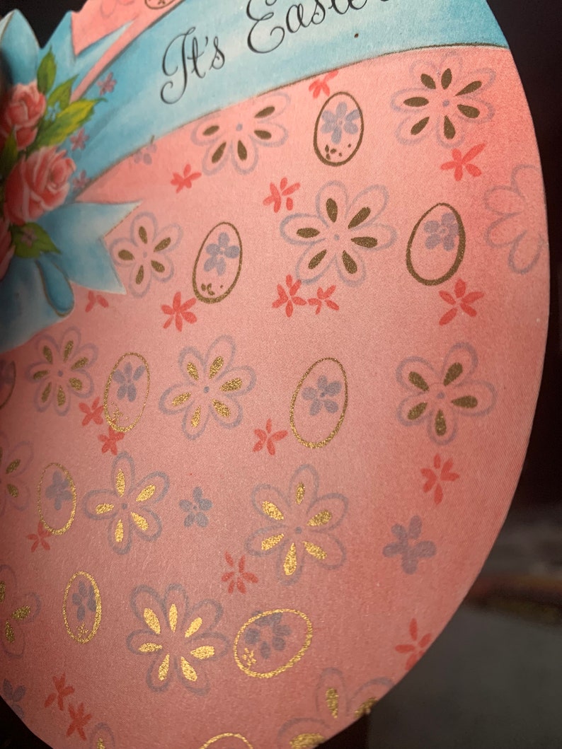 Vintage Small Easter Card/ Easter Greeting Card / Holiday Easter Card ...