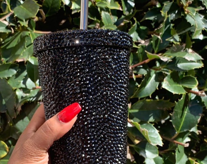 Rhinestone Bedazzled Tumbler Cups - Etsy
