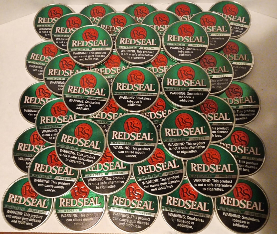 50 Redseal Wintergreen Fine Cut Lids - Etsy