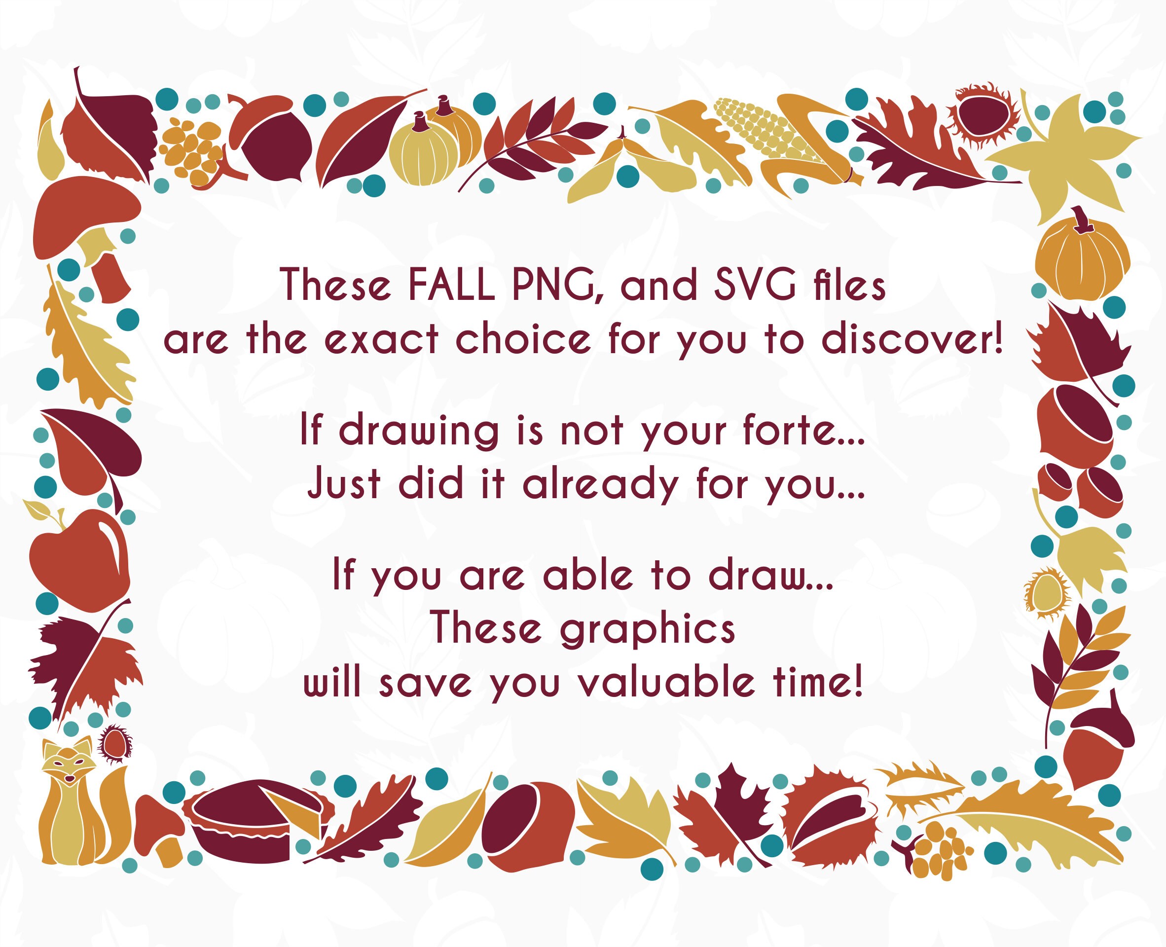 Green Fall Numbers SVG Clipart. Autumn Elements Graphic Design PNG Clip ...